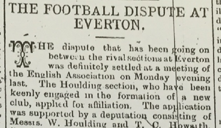 The football dispute at Everton – "Play Up, Liverpool"