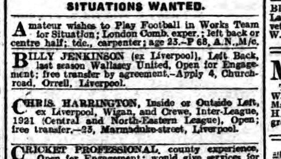 Billy Jenkinson – "Play Up, Liverpool"