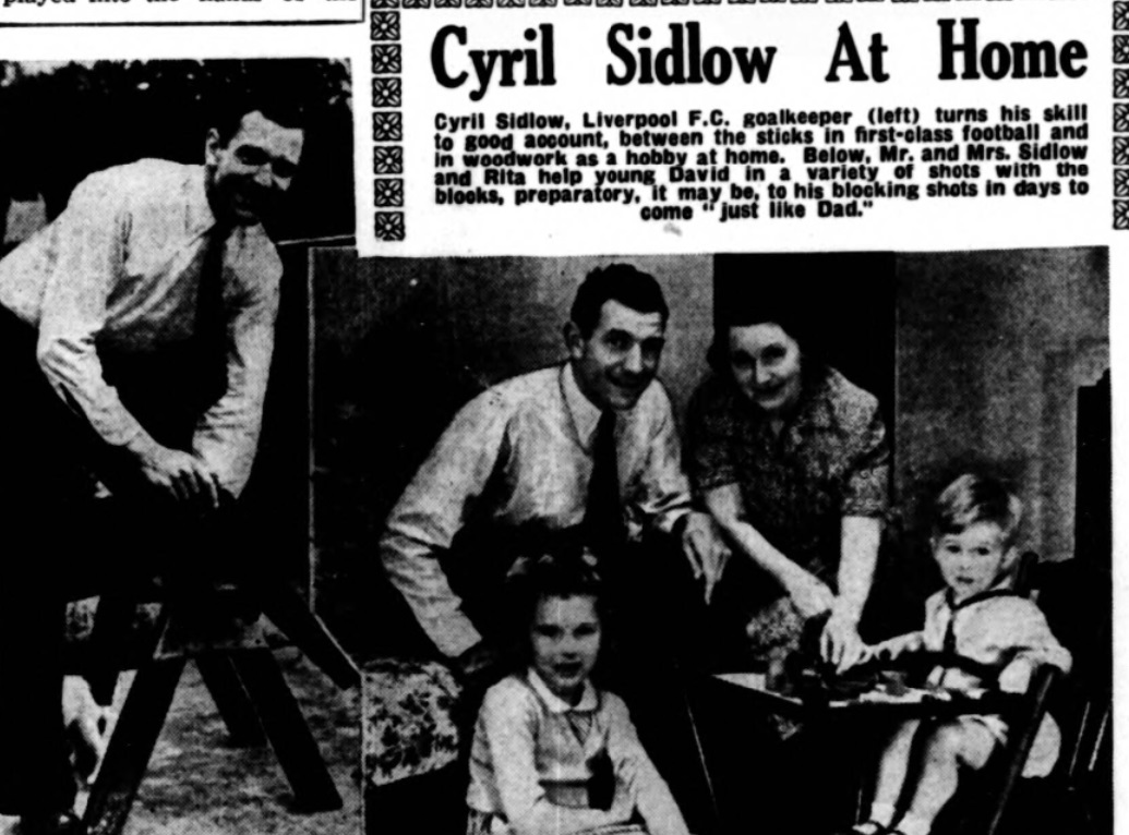 Football stars at home: Cyril Sidlow – "Play Up, Liverpool"
